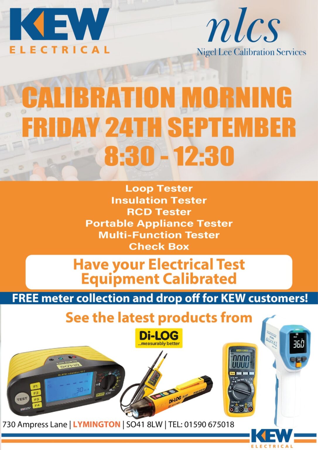 KEW Lymington Calibration Day