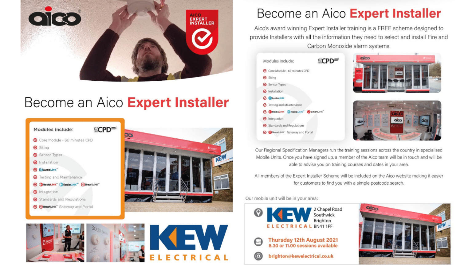 Become an Aico Expert Installer at KEW Brighton