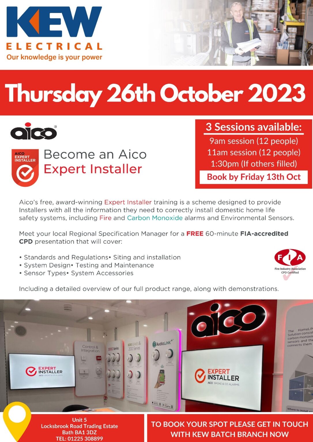 Free Aico Expert Installer Training at KEW Electrical Bath
