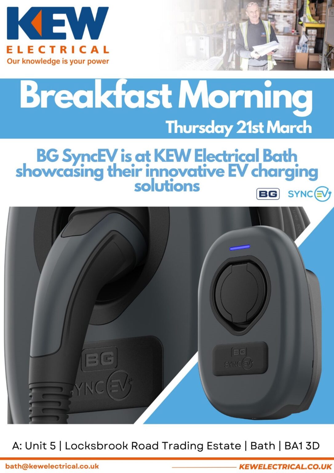 EV Charging Morning with BG Sync EV – KEW Bath