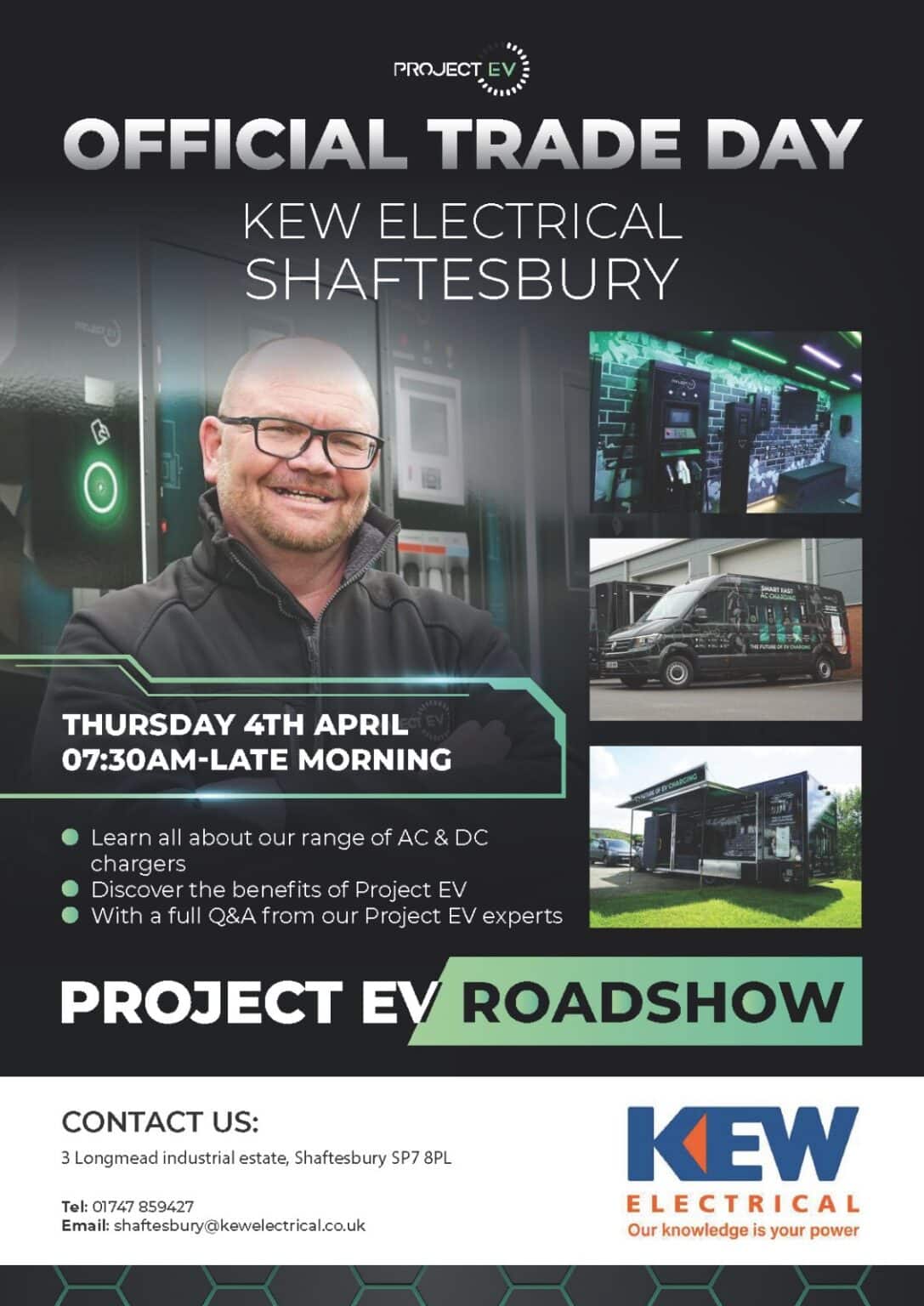 EV Charging – Project EV Roadshow at KEW Shaftesbury